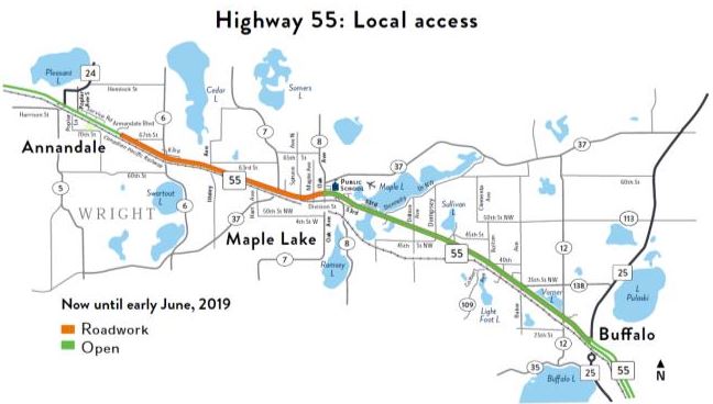 Construction Continues on Highway 55 - KVSC 88.1 FM