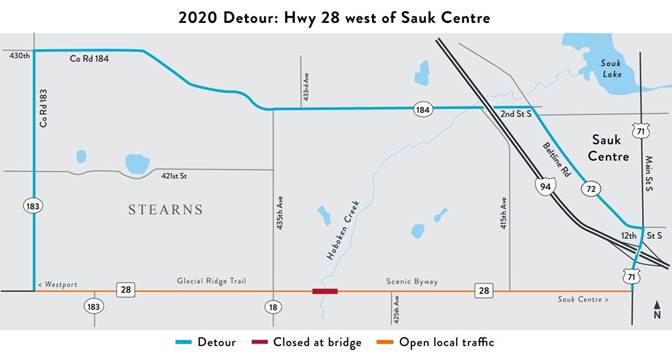 Bridge and Highway Work Means Road Closure for Stearns County Drivers ...