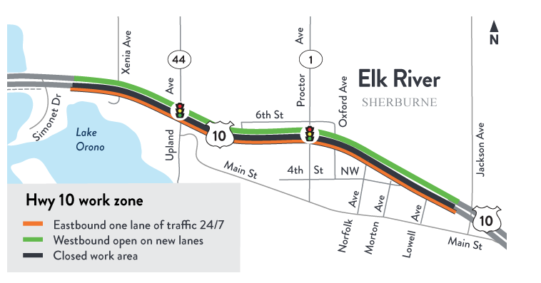 Highway 10 Project in Elk River Reaches Halfway Complete Milestone ...