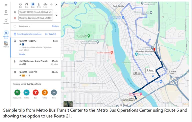 Plan your Metro Bus Fixed Route NOW with Google Maps - KVSC 88.1 FM