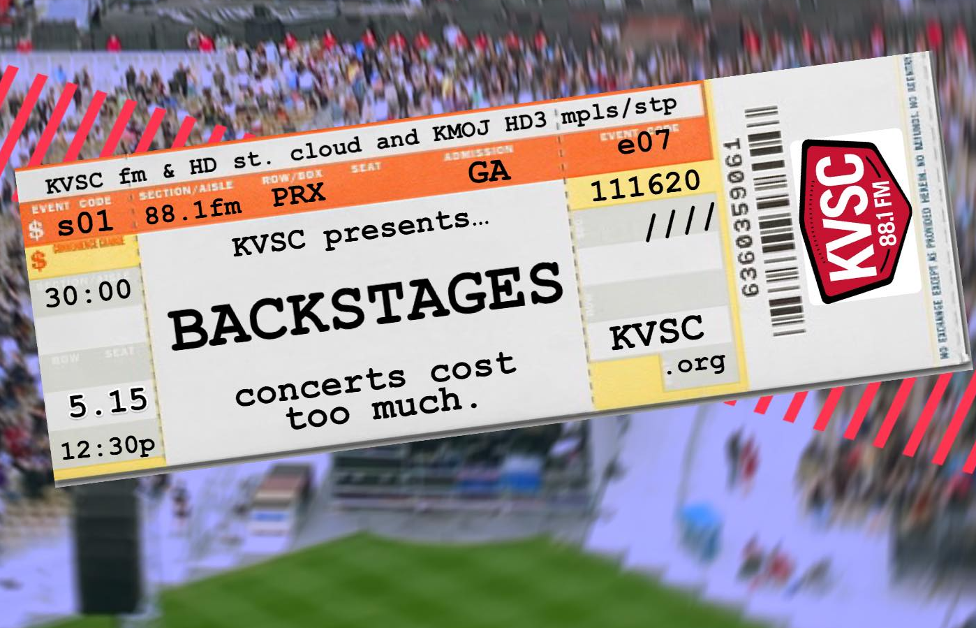Backstages: Concerts Cost Too Much - KVSC 88.1 FM