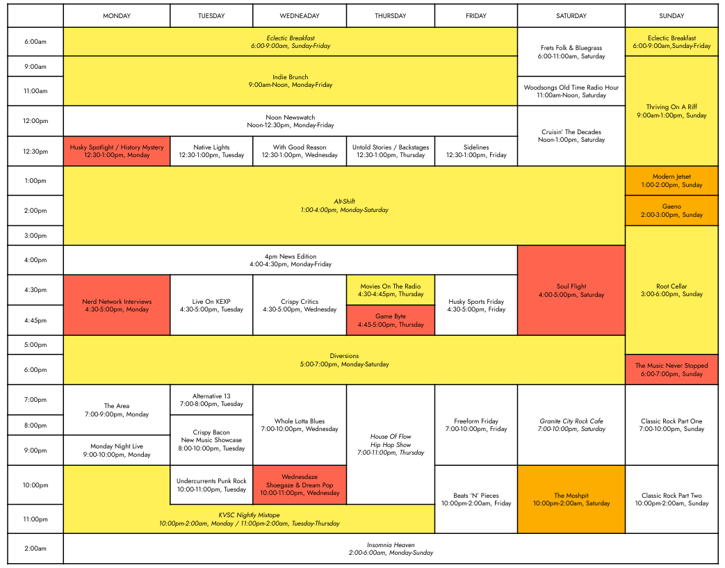 KVSC Debuts New Program Schedule on September 29 - KVSC 88.1 FM